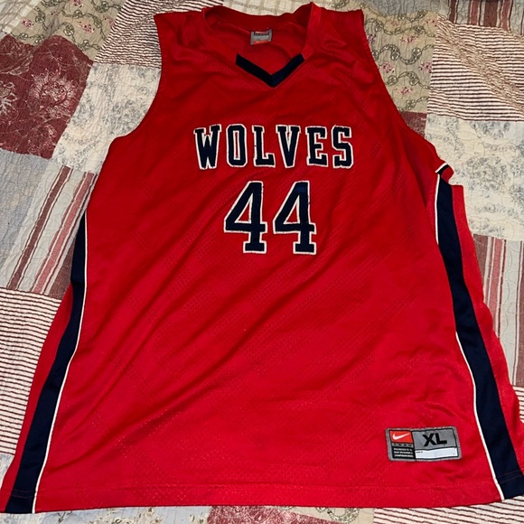 Nike | Shirts | Vintage Nike Wolves Basketball Jersey Xl | Poshmark